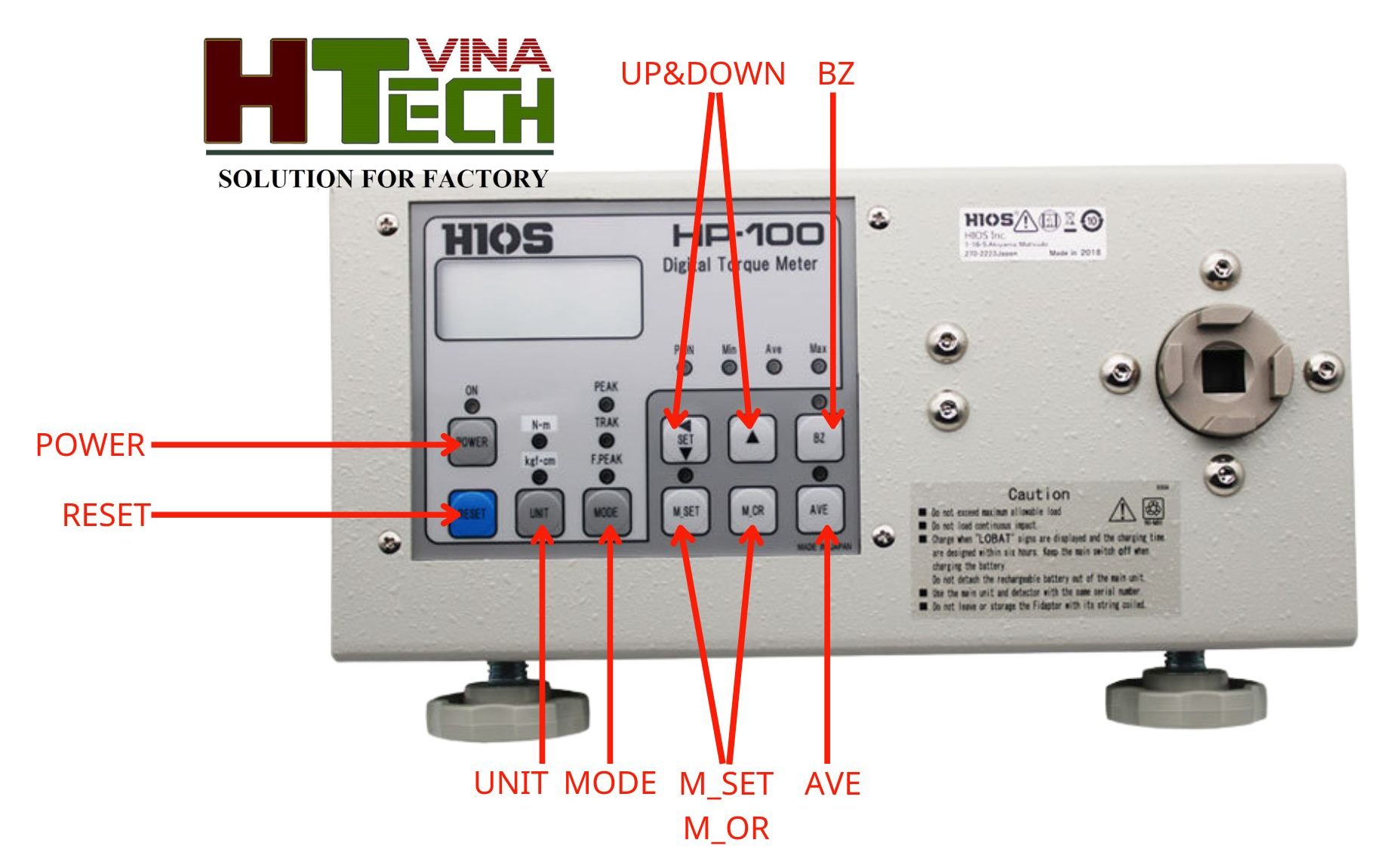 Máy đo lực siết Hios HP-10, HP-50, HP-100 sản xuất tại Nhật Bản.