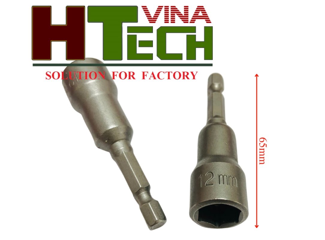 Đầu chụp lục giác H12*SH1/4*65 thép S2 Nhật Bản, hàng có sẵn.