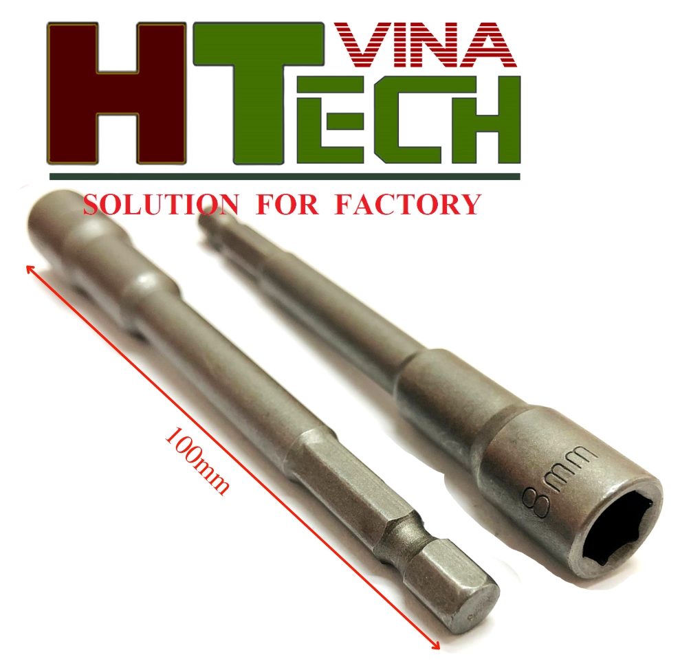 Đầu chụp lục giác H8*SH1/4*100 thép S2 Nhật Bản, hàng có sẵn.