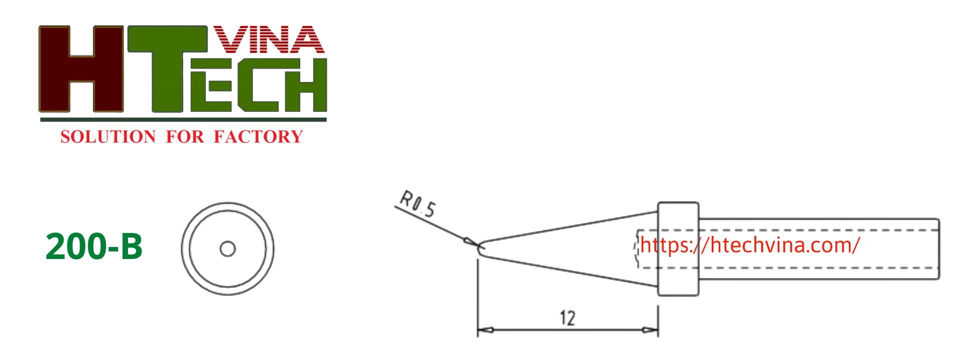Mũi hàn 200-B, giá rẻ nhất , hàng có sẵn, đầu hàn chất lượng cao.