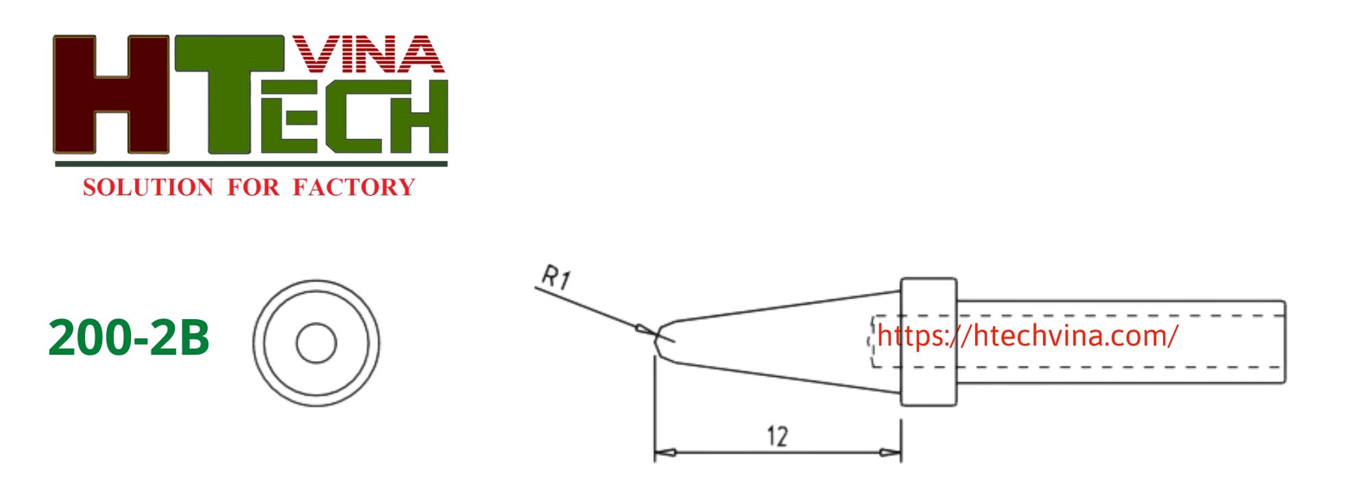 Mũi hàn 200-2B, giá rẻ nhất , hàng có sẵn, đầu hàn chất lượng cao.