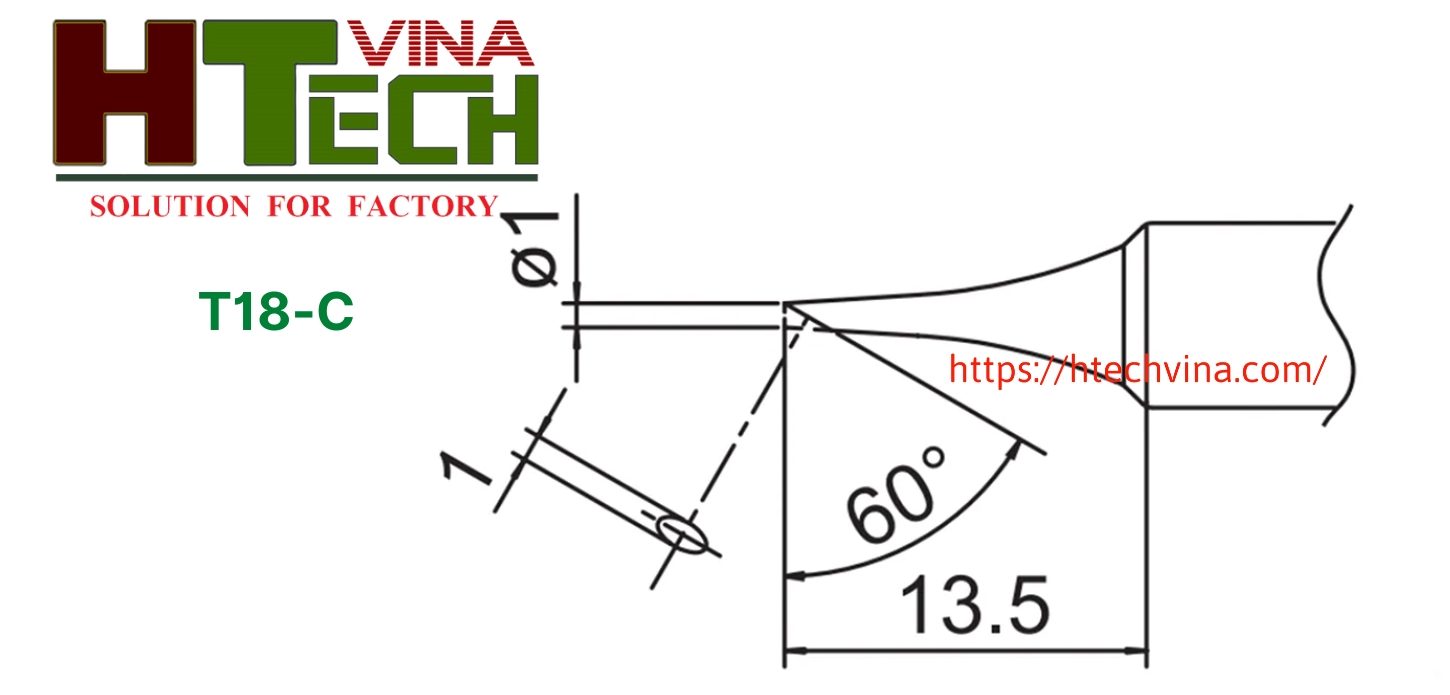 Mũi hàn T18-C giá rẻ nhất, hàng sẵn kho, đầu hàn chất lượng cao.