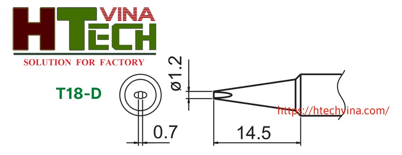 Mũi hàn T18-D giá rẻ nhất, hàng sẵn kho, đầu hàn chất lượng cao.