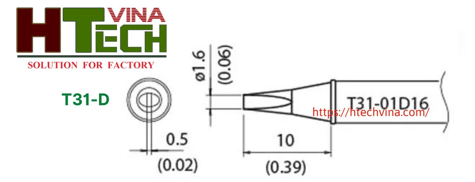 Mũi hàn T31-D giá rẻ nhất, hàng sẵn kho, đầu hàn chất lượng cao.