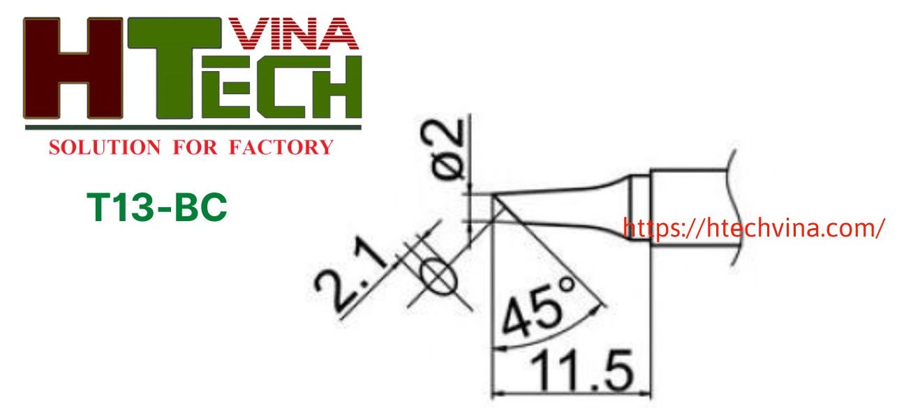 Mũi hàn T13-BC giá rẻ nhất, hàng sẵn kho, đầu hàn chất lượng cao.