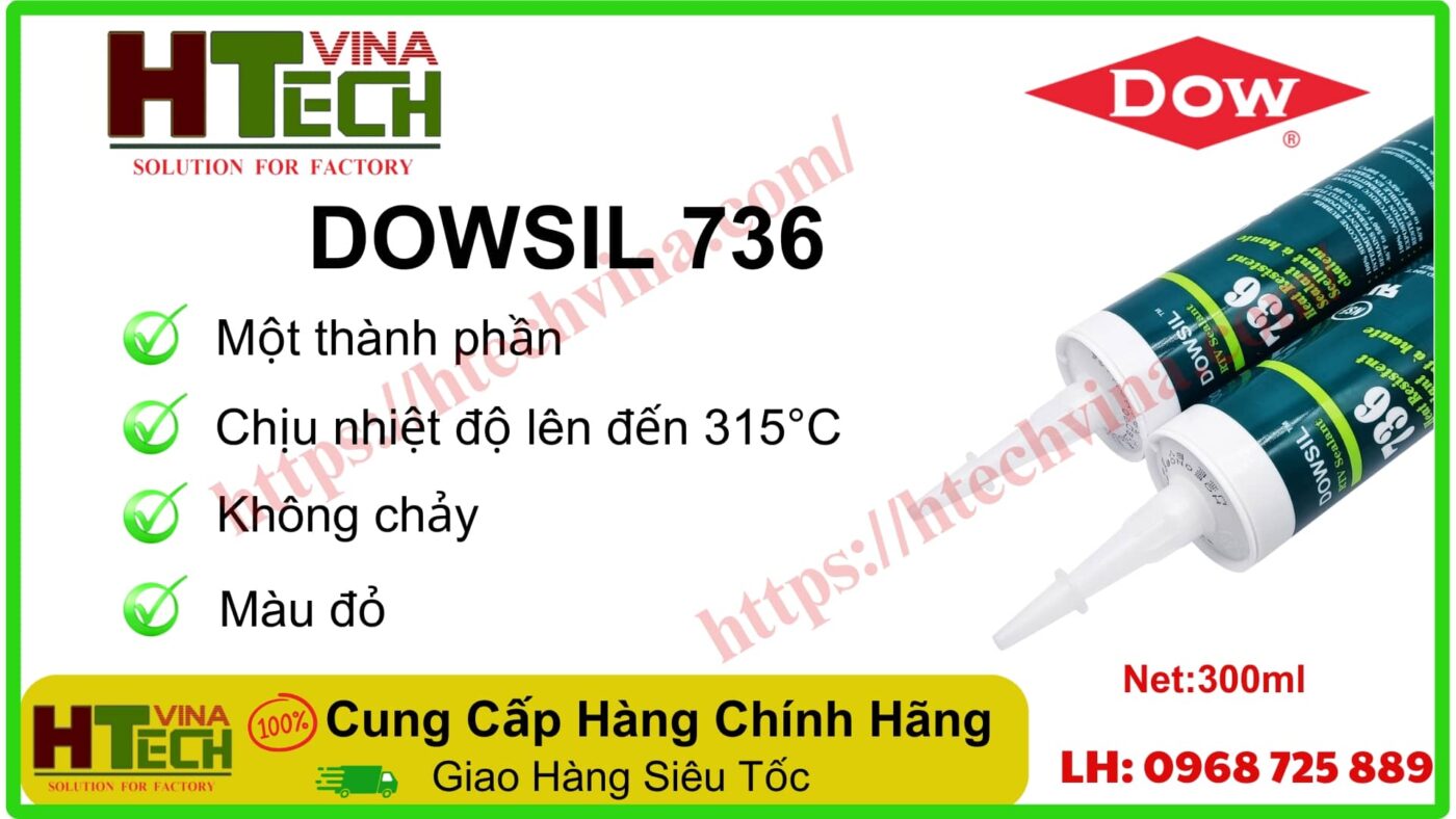 Dowsil 736-Keo Chịu Nhiệt Chính Hãng-Hàng Sẵn-Giá Rẻ Nhất