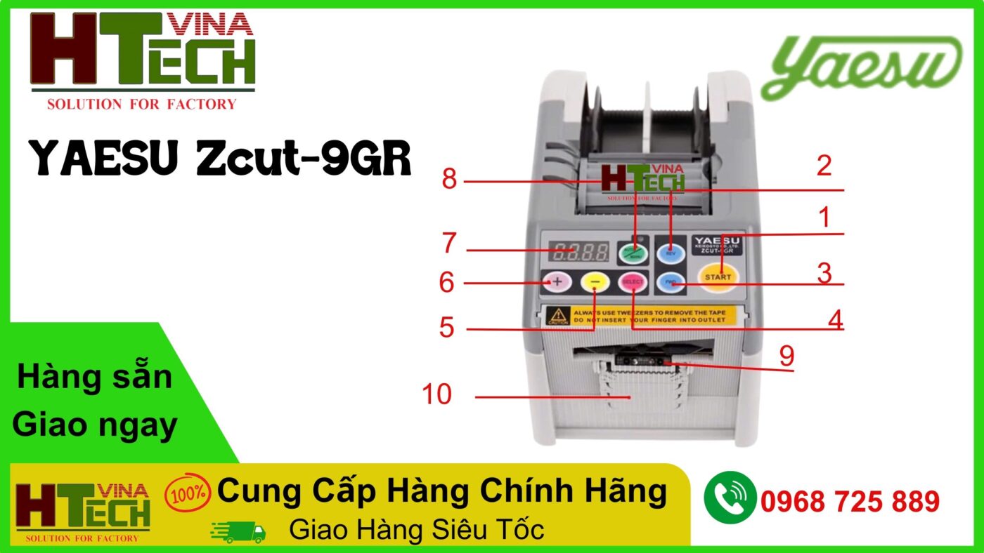 Máy cắt băng keo Yaesu Zcut-9GR - Nhập Khẩu Chính Hãng-Giá Rẻ Nhất
