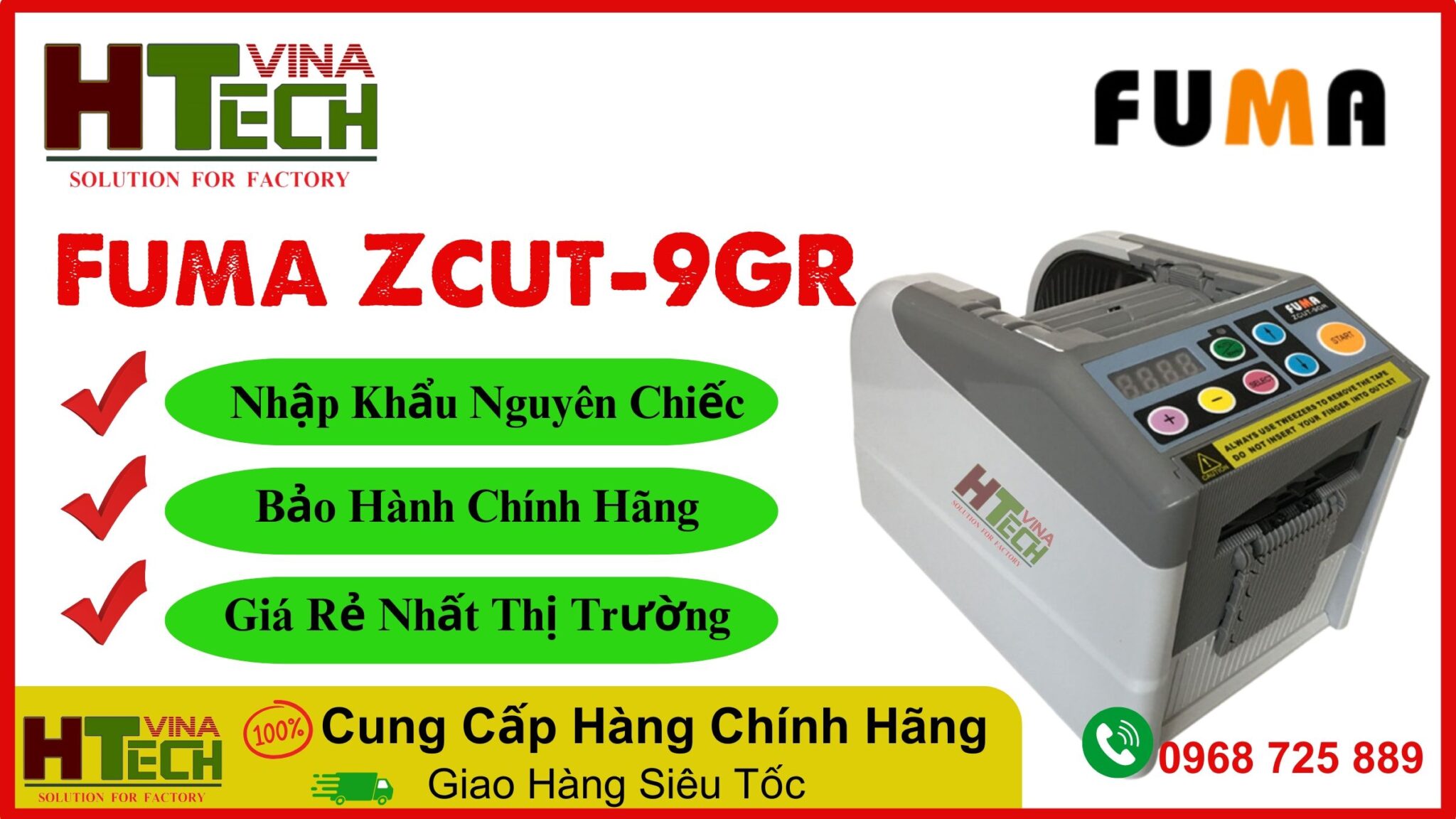 Máy Cắt Băng Keo Fuma ZCUT-9GR - Nhập Khẩu Chính Hãng